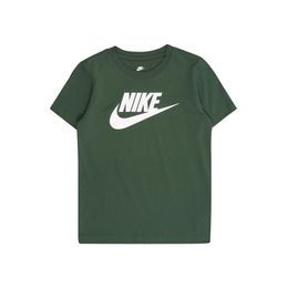 Nike Sportswear T-Shirt 'FUTURA HBR' Jungen Gr&ouml;&szlig;e 158/170 dunkelgr&uuml;n / wei&szlig;
