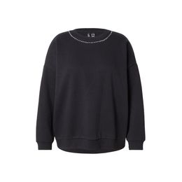 Vero Moda Curve Sweatshirt 'VMCLotte Trina' Damen Gr&ouml;&szlig;e XXXL/4XL schwarz / silber