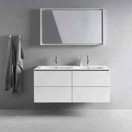 Duravit L-Cube Schrank mit ME by Starck Doppelwaschtisch, 4 Ausz&uuml;ge, 23361300001+LC625901818,