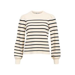 Object Pullover 'OBJReynard' Damen Gr&ouml;&szlig;e M creme / schwarz