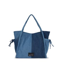 KARL LAGERFELD JEANS Shopper Damen Gr&ouml;&szlig;e One Size enzian / blue denim / schwarz