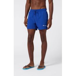 Badeshorts Champion "Icons Beachshort Mid", Herren, Gr. M (48), N-Gr, blau (bai), Web, Obermaterial: 100% Polyamid, Badehosen
