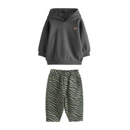 next Jogginganzug Jungen Gr&ouml;&szlig;e 80 anthrazit / gr&uuml;n