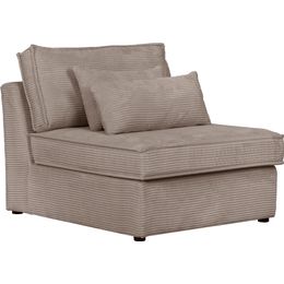 Sofa-Mittelelement OTTO HOME "Florid", grau (taupe), B:80cm H:75cm T:100cm, 100% Polyester, Polsterelemente, als Teil eines Modulsofas,, fester Sitzkomfort, auch in Cord