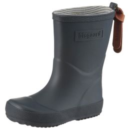 Gummistiefel bisgaard "basic rubber", Mädchen, Gr. 25, blau (navy), Gummi, Basic, Schuhe, Boots mit Wechselfußbett, Größenschablone zum Download