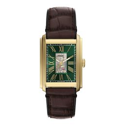 Fossil Uhr 'Carraway' Herren Gr&ouml;&szlig;e One Size braun / gold / gr&uuml;n
