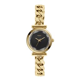 Fossil Uhr 'CARLIE' Damen Gr&ouml;&szlig;e One Size gold / schwarz