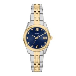 Fossil Uhr 'SCARLETTE' Damen Gr&ouml;&szlig;e One Size navy / gold / silber