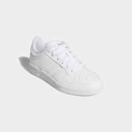 Sneaker adidas Sportswear "HOOPS 4.0 J", M&auml;dchen, Gr. 36, schwarz-wei&szlig; (ftwwht, ftwwht, cschwarz), Synthetik, Schuhe Sneaker