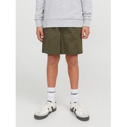 Jack & Jones Shorts JACK & JONES JUNIOR "JPSTJAIDEN JJCAMPAIGN HYBRID JOGGE JNR", Jungen, Gr. 128, N-Gr, grün (olive night), Web, Obermaterial: 98% Baumwolle, 2% Elasthan, unifarben, Hosen