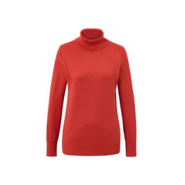 Tchibo - Feinstrick-Rollkragenpullover - Damen - Gr. XXL - rostrot