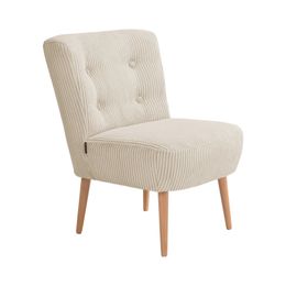 Tchibo - Cocktail-Sessel »Fiona« - 58x68x78cm - creme - Polyester / Buchenholz / Holz