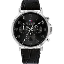 Tommy Hilfiger Uhr 'Dressed Up, 1710381' Herren Gr&ouml;&szlig;e One Size schwarz / silber