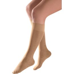 Damen Kniestr&uuml;mpfe beige, Gr&ouml;&szlig;e 0