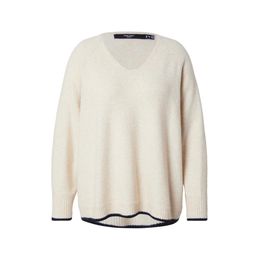 Vero Moda Curve Pullover 'VMCAQUARIUS' Damen Gr&ouml;&szlig;e L hellbeige / schwarz