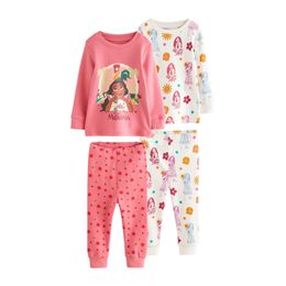 next Pyjama M&auml;dchen Gr&ouml;&szlig;e 104 orchidee / himbeer / rot / wollwei&szlig;