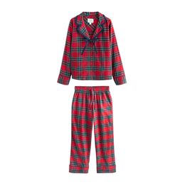 next Pyjama Damen Gr&ouml;&szlig;e XS navy / smaragd / rot / pastellrot Winterkleid