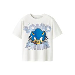 name it T-Shirt 'Sonic The Hedgehog' Jungen Gr&ouml;&szlig;e 116 blau / pastellblau / gelb / wei&szlig;