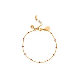 Gaya Armband Damen Gr&ouml;&szlig;e One Size rosegold / rot