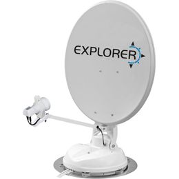 Maxview Explorer 65 cm Twin Satellitenanlage App-gesteuert in wei&szlig; - Camping-Sat-Anlagen