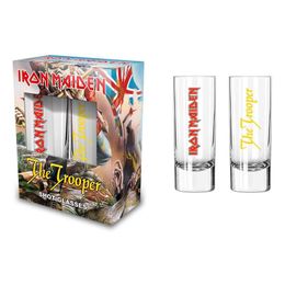 Iron Maiden The Trooper Schnapsglas-Set klar SG028
