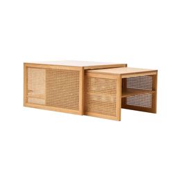 M&ouml;bel Kraft Couchtisch 2er Set holzfarben Ma&szlig;e (cm): B: 60 H: 40 &raquo; M&ouml;bel Kraft