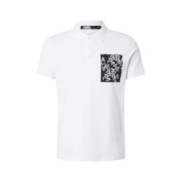 K by KARL LAGERFELD Karl Lagerfeld Poloshirt Herren Gr&ouml;&szlig;e XL grau / schwarz / wei&szlig;
