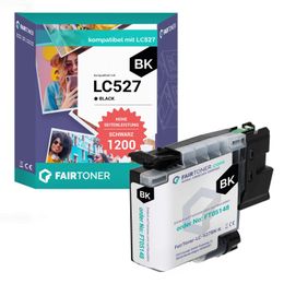 FairToner Kompatibel f&uuml;r Brother MFC-J 4350 DW (LC-527BK) Druckerpatrone Schwarz