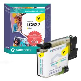 FairToner Kompatibel f&uuml;r Brother MFC-J 4550 DW (LC-527Y) Druckerpatrone Gelb