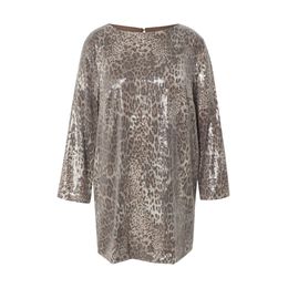 Noisy may Curve Kleid 'NMJESSY' Damen Gr&ouml;&szlig;e 50 dunkelbeige / cognac