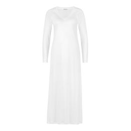 Hanro Langarm Nachthemd ' Pure Essence 130cm ' Damen Gr&ouml;&szlig;e XL offwhite