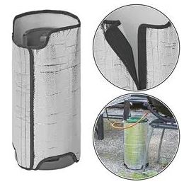 Pro Plus Gasflasche Abdeckung 5 kg aus 3 lagigem reflektierendem Isoliermaterial 50 x 78,5 cm mit Klettverschluss Schutz vor Hitze und K&auml;lte f&uuml;r Propangasflaschen ideal f&uuml;r Camping Outdoor Terrasse