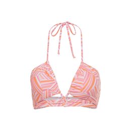 LSCN by LASCANA Bikini Top female size 70 Orange / Pink / Rose / White