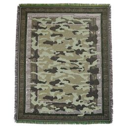 Zoeppritz Decken Sale Absurd Camouflage 150x200 grün - forest 100% Baumwolle
