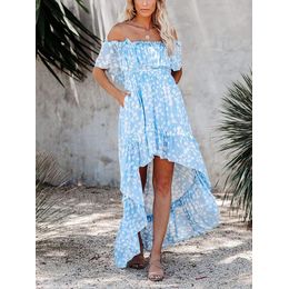 Milan Kiss Kleid in Hellblau - 71% | Größe XL | Damen-kleider