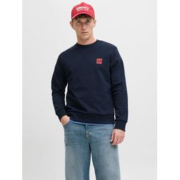 Jack & Jones Jack & Jones Sweatshirt in Dunkelblau - 45% | Gr&ouml;&szlig;e L | Herren-plussize
