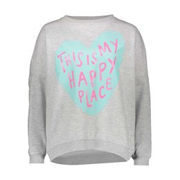 miss goodlife Sweatshirt "This is my happy place" in Grau - 55% | Gr&ouml;&szlig;e XL | Damen-sweatshirts-jacken