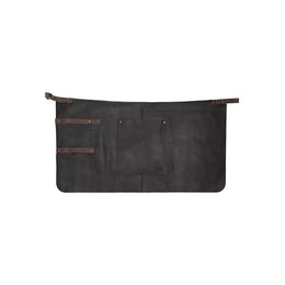 HIDE & STITCHES Leder-Grillschürze in Schwarz - (B)38 x (H)70 x (T)0,5 cm - 28% | Kuechenhelfer
