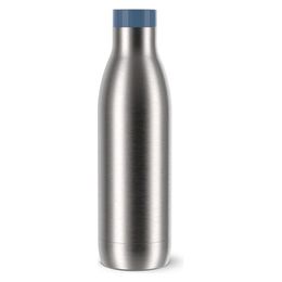 Emsa Trinkflasche "Bludrop" in Grau/ Blau - 700 ml - 16% | Damen-outdoor-ausruestung