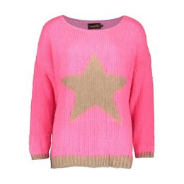 miss goodlife Pullover "Star" in Pink/ Beige - 72% | Gr&ouml;&szlig;e S | Damen-pullover-cardigans