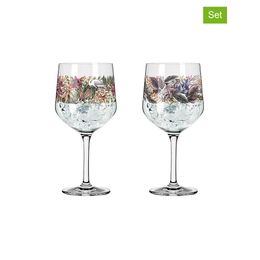 Ritzenhoff 2er-Set: Gingl&auml;ser ''Schattenfauna'' in Bunt - 720 ml - 10% | Gedeckter-tisch