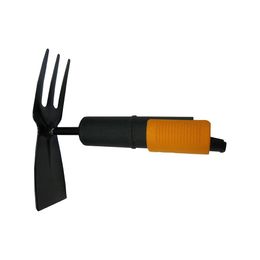 Fiskars Doppelhacke "QuikFit" in Schwarz/ Orange - 12% | Gartendekoration