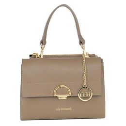 Mia Tomazzi Leder-Umhängetasche ''Berlese'' in Beige - (B)21 x (H)16 x (T)3 cm - 72% | Damen-taschen
