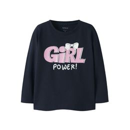name it Longsleeve "Linea" in Schwarz/Rosa - 29% | Größe 104 | Kinder-longsleeves
