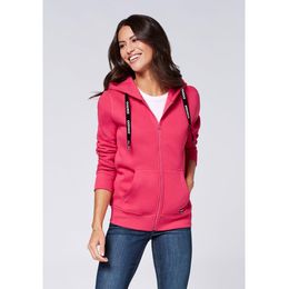 Chiemsee Sweatjacke "Nusa" in Pink - 55% | Gr&ouml;&szlig;e XS | Damen-sweatshirts-jacken