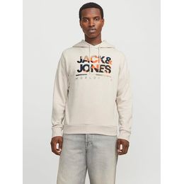 Jack & Jones Jack & Jones Hoodie "Luke" in Creme - 50% | Gr&ouml;&szlig;e L | Herren-sweatshirts-jacken