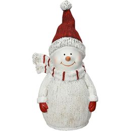 POSIWIO Zaunfigur "Schneemann" in Wei&szlig; - (B)11,5 x (H)22 x (T)8 cm - 11% | Gartendeko