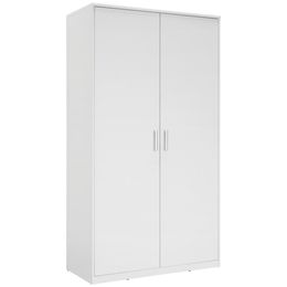Xora Dreht&uuml;renschrank, Wei&szlig;, Holzwerkstoff, 1 F&auml;cher, 106x194x54 cm, erweiterbar, Typenauswahl, Schlafzimmer, Kleiderschr&auml;nke, Dreht&uuml;renschr&auml;nke