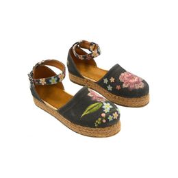 Calceo Espadrilles in Anthrazit/ Bunt - 87% | Größe 40 | Damen-schuhe-halbschuhe