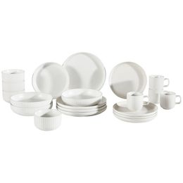 Novel Kombiservice Timeless, Wei&szlig;, Keramik, 20-teilig, 240 ml,240 ml,430 ml, Lfgb, robust, Essen & Trinken, Geschirr, Geschirr-Sets, Kombiservice